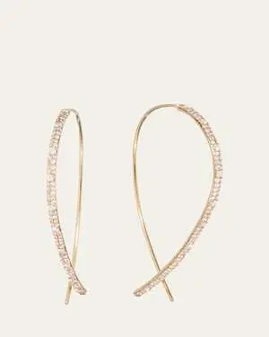 Lana Jewelry 14k Yellow Diamond Hoop Earrings, 50mm - Gold