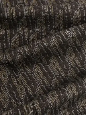REISS Mallory Silk-twill Monogram-jacquard Dress Scarf