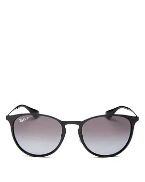 Ray-ban Erica Polarized Classic Sunglasses - Shiny Black/light Gray