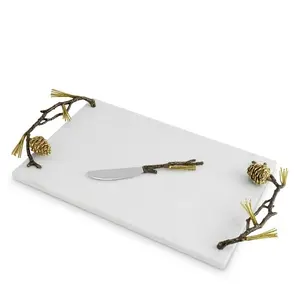 Michael Aram Pine Cone Cheeseboard With Knife