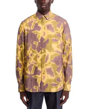 Paul Smith Long Sleeve Button Front Printed Shirt