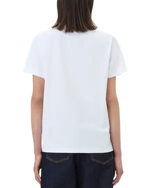 GANNI Basic Jersey Relaxed Tee - Leopard