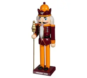 EVERGREEN 12' Wooden Nutcracker Statue With Nca A Team Logo