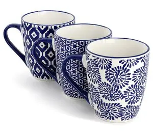ELAMA Declan 6pc 12oz Stoneware Mug Set