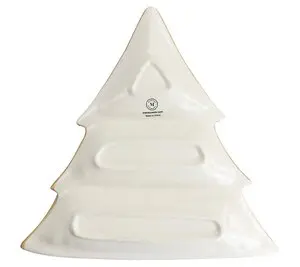 MARTHA STEWART Gingerbread Tree 3 Sectioned Tid Bit Tray