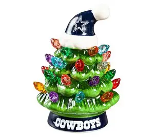 EVERGREEN Nfl Officially Licensed Set Of 2 4' Led Christmas Trees