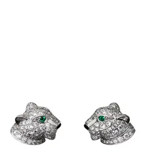 Cartier Panthère De Earrings - White