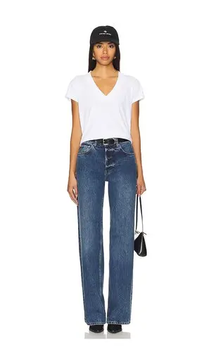 Lamade Suri Deep V Cap Sleeve Tee