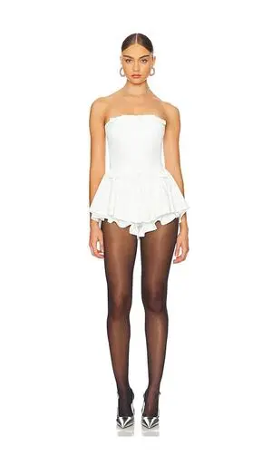 NANA JACQUELINE Giselle Bow Romper - White