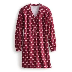VERA BRADLEY Henley Night Dress In Duffel Mosaic - Red