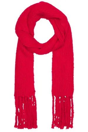Guest In Residence Guest In Residence Cloud Scarf In Cream True Red
