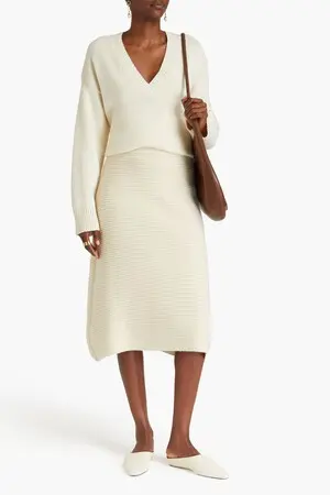 LE17SEPTEMBRE Ribbed Wool Midi Skirt