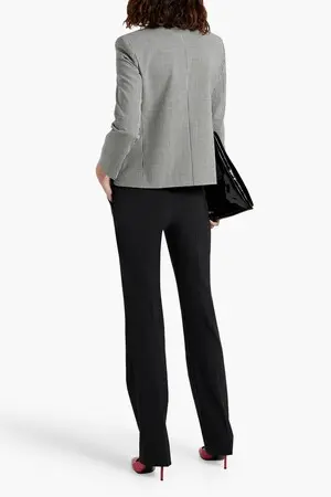 Theory Gingham Wool-blend Blazer - Black
