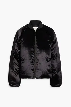 Loulou De Saison Loulou Studio Lafu Velvet Bomber Jacket
