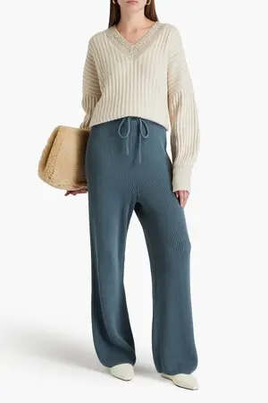 LE17SEPTEMBRE Ribbed Wide-leg Pants