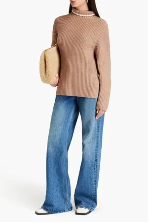 Theory Ribbed Wool-blend Turtleneck Sweater