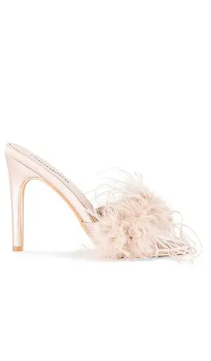Superdown Feather Embellished Stiletto Heel - Beige
