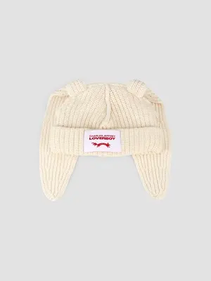 CHARLES JEFFREY Chunky Rabbit Beanie - Ecru