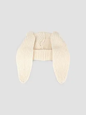 CHARLES JEFFREY Chunky Rabbit Beanie - Ecru