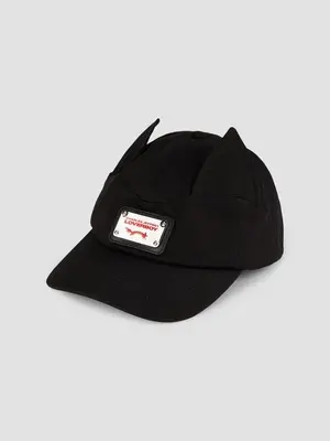 CHARLES JEFFREY Ears Twill Baseball Cap - Black