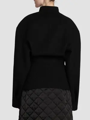 JIL SANDER Half Placket Wool Sweater