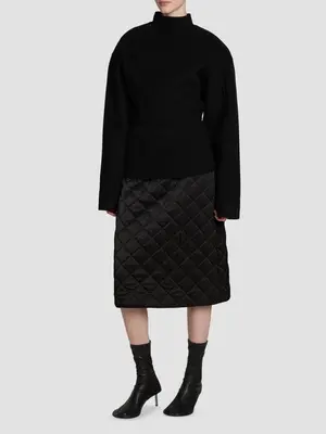 JIL SANDER Half Placket Wool Sweater