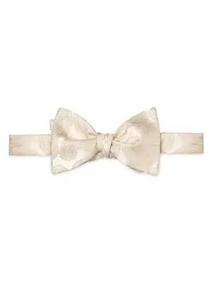 Eton Paisley Silk Bow Tie - Beige