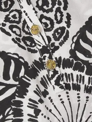 Lilly Pulitzer® Elsa Silk Print Top - Coconut Pineapple