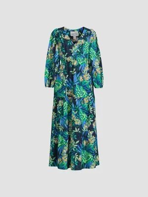 Lilly Pulitzer® Deacon Floral Empire Midi Dress