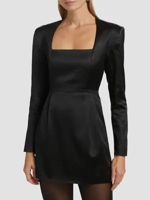 Ronny Kobo Valentina Squareneck Minidress