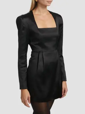 Ronny Kobo Valentina Squareneck Minidress