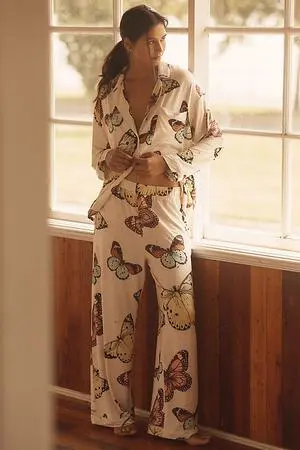 LYREBIRD The Modaluxe Pajama Pants - Butterfly Print