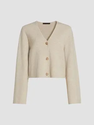 Jenni Kayne Chelsea Wool-cashmere Cardigan - Oatmeal