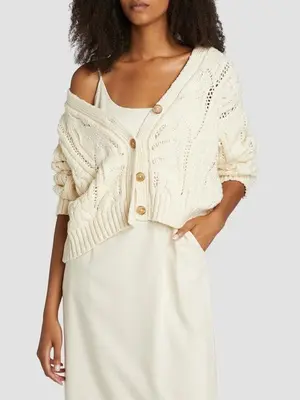 Jenni Kayne Audrey Cotton V-neck Cardigan