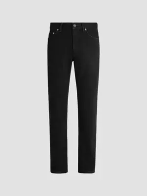 Zegna Rinse-washed Stretch Cotton Roccia Jeans - Black
