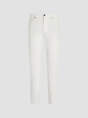 Zegna Rinse-washed Stretch Cotton Roccia Jeans - White