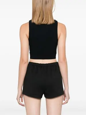 Palm Angels Logo-print Top - Black