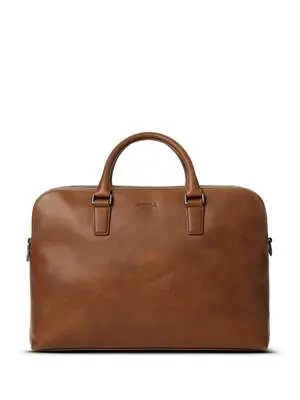 Shinola Navigator Gm Double Zip Briefcase - Brown