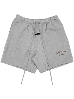 Fear Of God Logo-print Shorts - Grey
