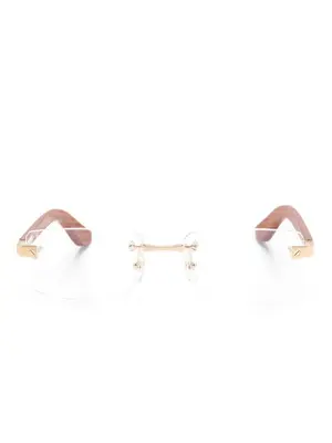 Cartier Santos De Eyeglasses - Brown