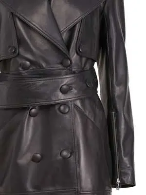 FLEUR DU MAL Moto Leather Trench Coat