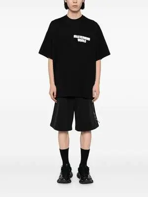 MASTERMIND WORLD Spray-paint Effect T-shirt - Black