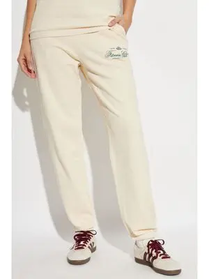 Sporty & Rich Fitness Club Track Pants - Neutrals