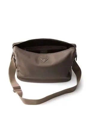 Prada Leather Shoulder Bag - Grey