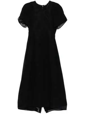 JIL SANDER Georgette Midi Dress