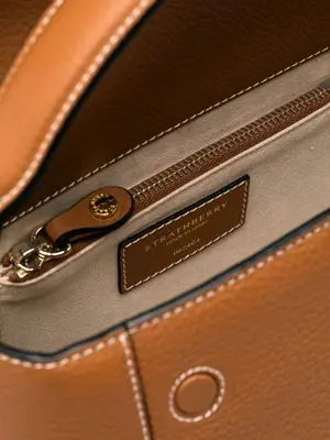 Strathberry Mosaic Tote Bag - Brown