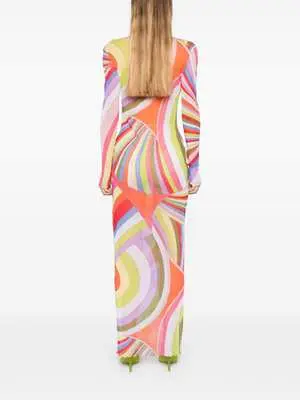 Emilio Pucci Iride-print Ankle-length Dress - Green