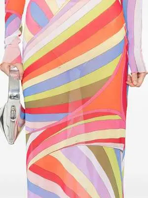 Emilio Pucci Iride-print Ankle-length Dress - Green