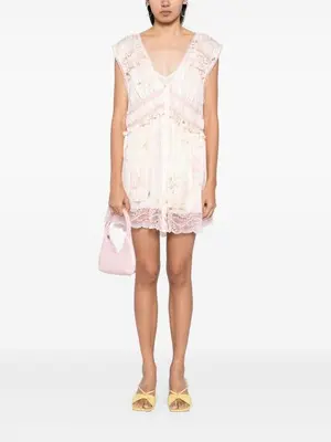 Free People Floral Print Mini Dress