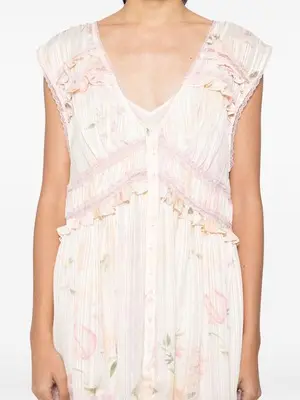 Free People Floral Print Mini Dress